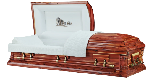 Timberline Cedar – Red | Minnick Caskets - Wood